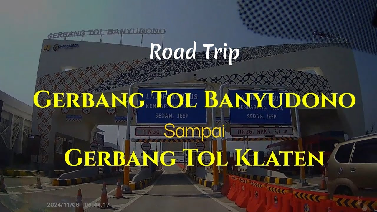 Gerbang Tol Banyudono Sampai Gerbang Tol Klaten - YouTube