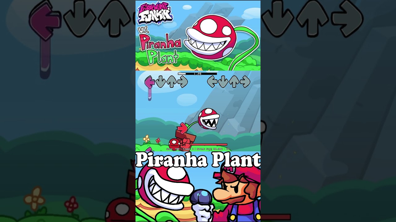 FNF: Vs. Piranha Plant freaky friday night | #short demo - YouTube