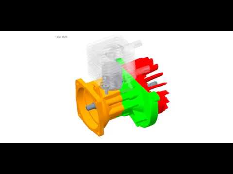 Engine block Ptc Creo Parametric - YouTube