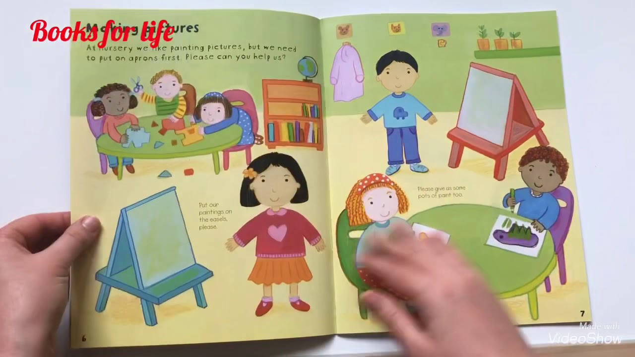 Getting dressed sticker book: My day Usborne - YouTube