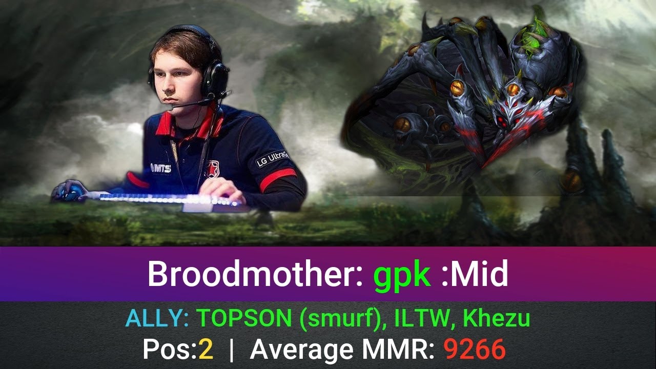 Broodmother Perspective by gpk | @1440p | Mid Pos:2 | ALLY: TOPSON ...