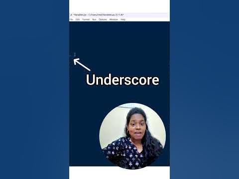 04 Variable names with underscore - YouTube