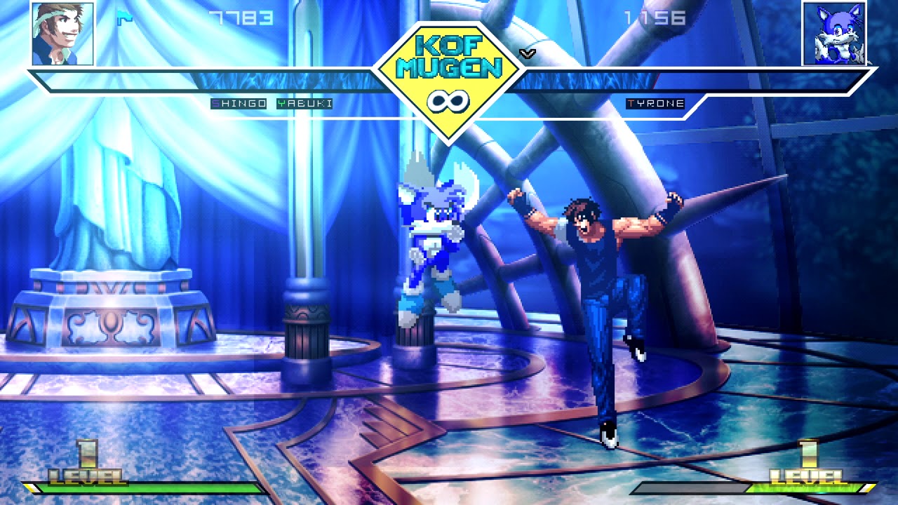 [KOF MUGEN] Shingo VS Tyrone (Sonic OC) (Testing his New Ai) - YouTube