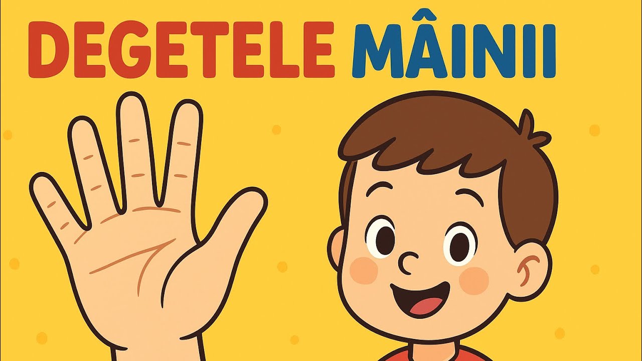 Degetele mâinii 👋 | Învățăm și cântăm împreună - YouTube