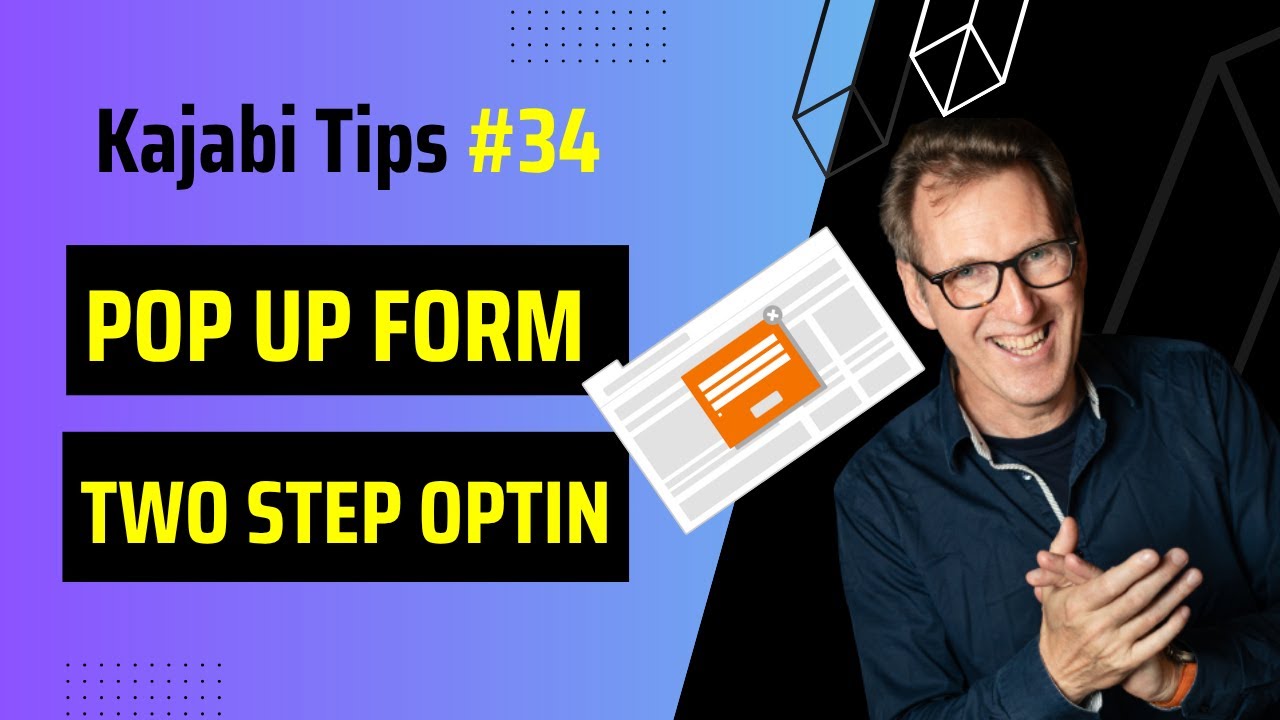 Kajabi Two Step Optin Slik Setter Du Opp En Pop Up Form Youtube