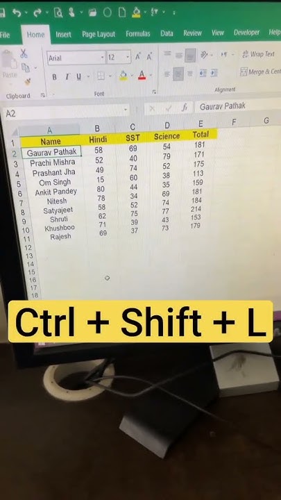 Difference between Ctrl+Shift+L & Ctrl+T #excel #msexcel #shortsvideo #tricks #tips #shorts # ...