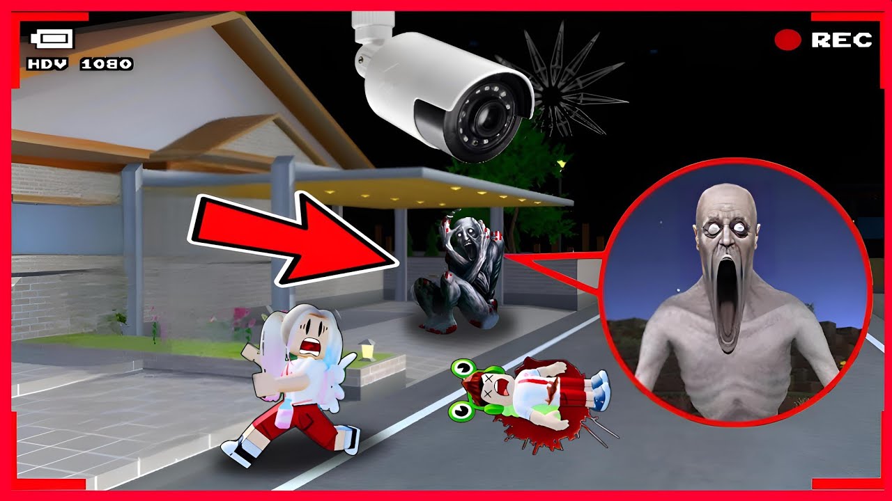 AKU PANIK CCTV MEREKAM PENAMPAKAN SCP 096 SUPER BESAR DI DEPAN RUMAH ...