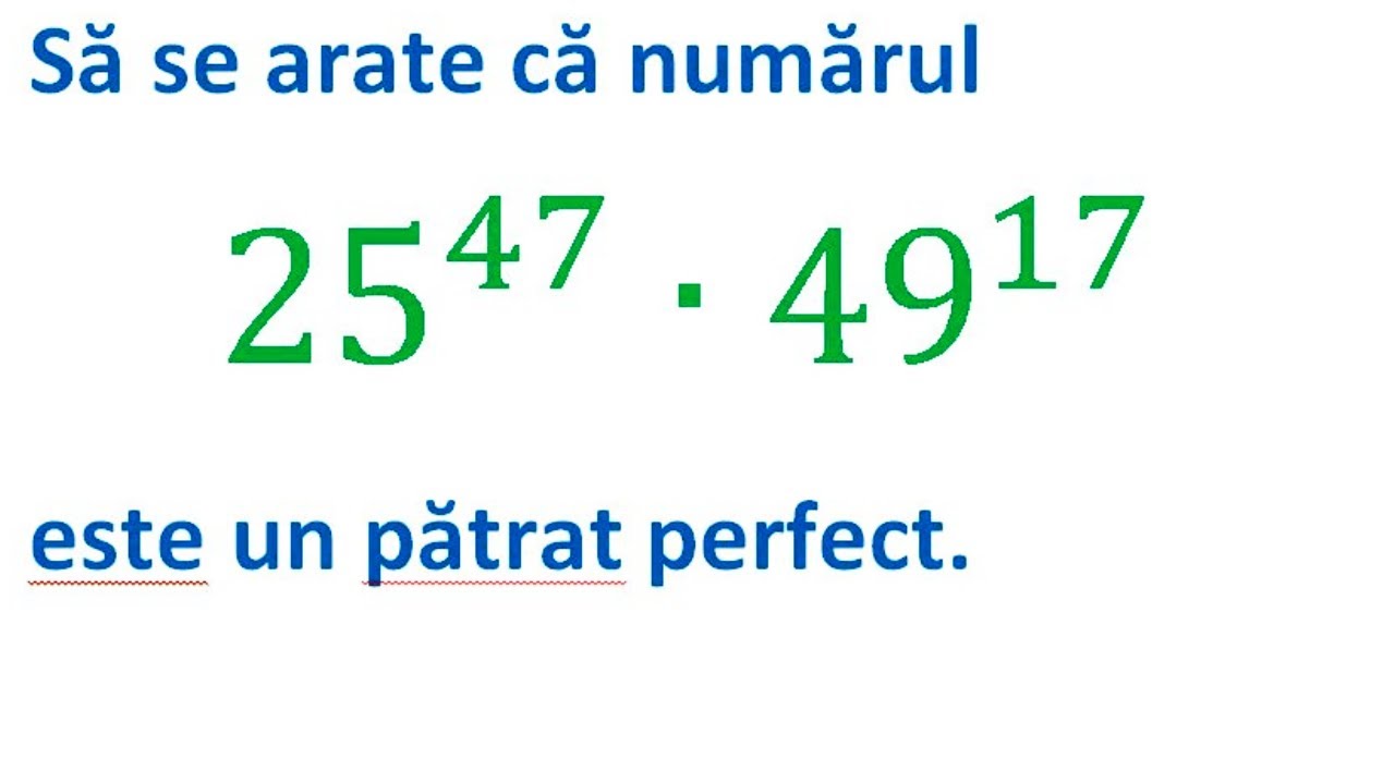 Pătrate perfecte - Clasa 5 - YouTube