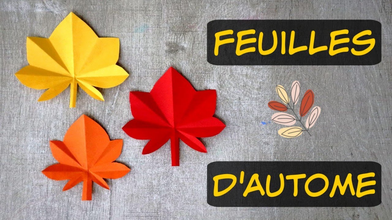 Feuille d'Automne en Papier ! - YouTube