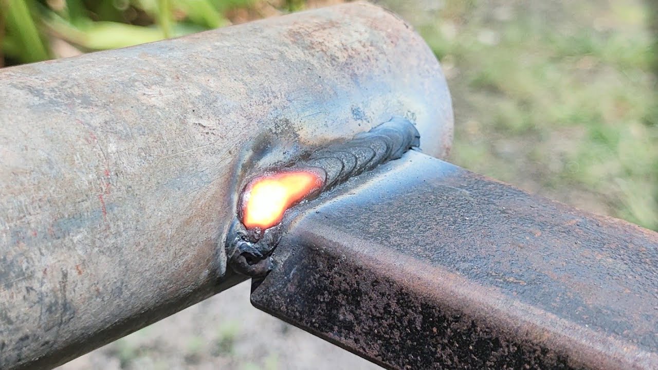 Only a few know the trick of welding round tubing pipe to thin square ...