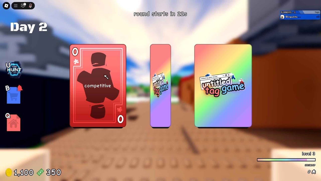 Beating Untiled Tag Game...? 100%ing The Roblox Hunt Mega Edition Live ...