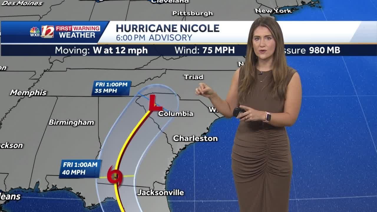 WATCH: Nicole Becomes Hurricane, Will Bring Triad Rain And Storms By ...
