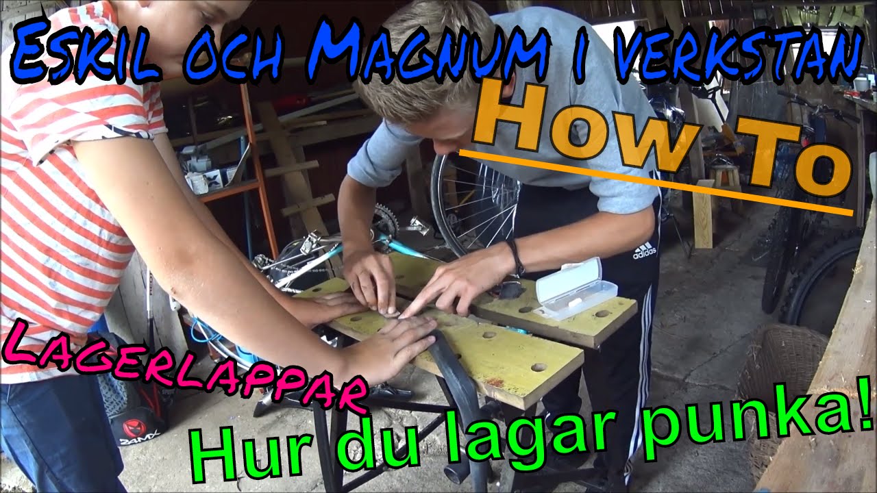 How To Laga Punktering På Cykel I #2 Lagerlappa Slangen - YouTube