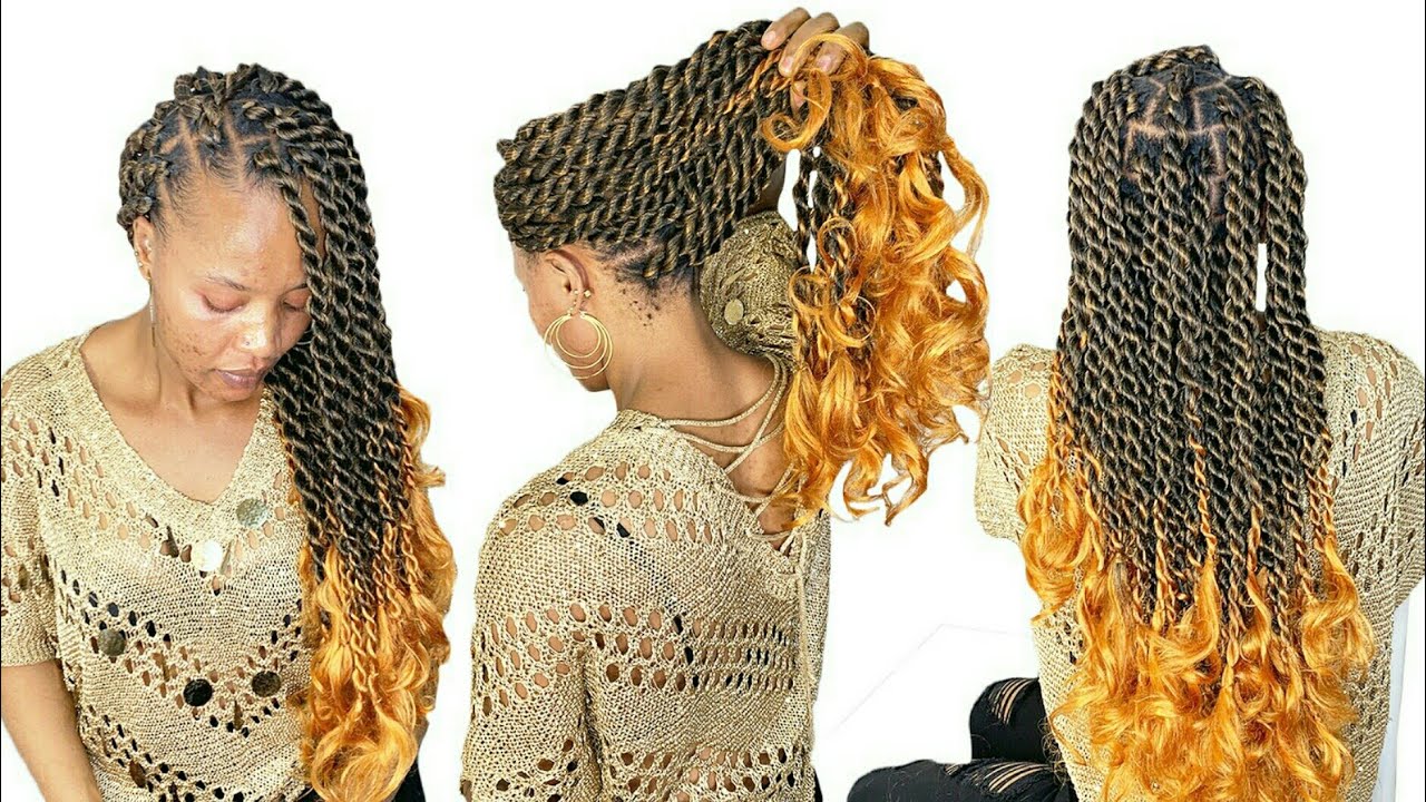 Easy & Neat 2 Strand Twist In Less Than An Hour, The Easiest Way - YouTube