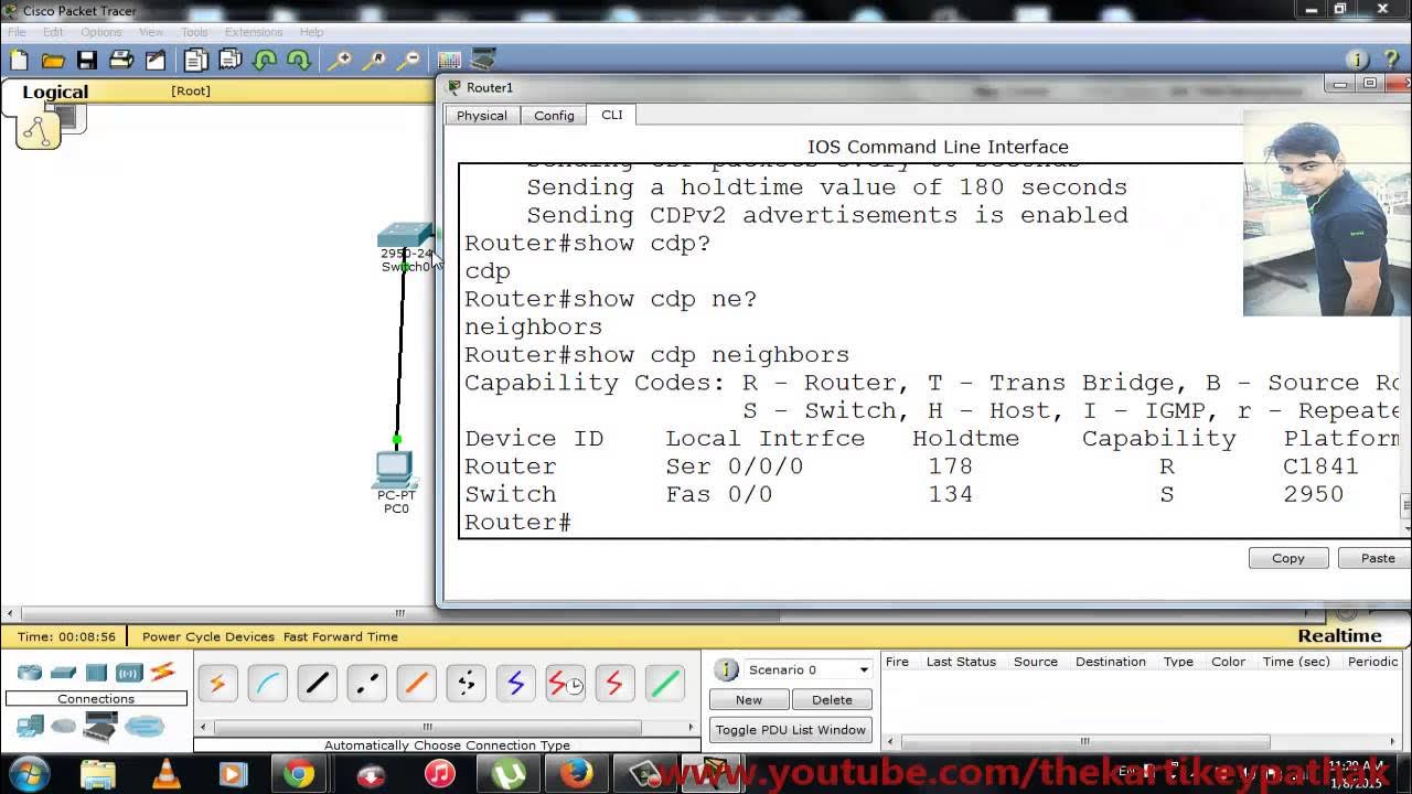 CCNA CDP-Cisco Discovery Protocol in hindi - CCNA Networking Tutorial - YouTube