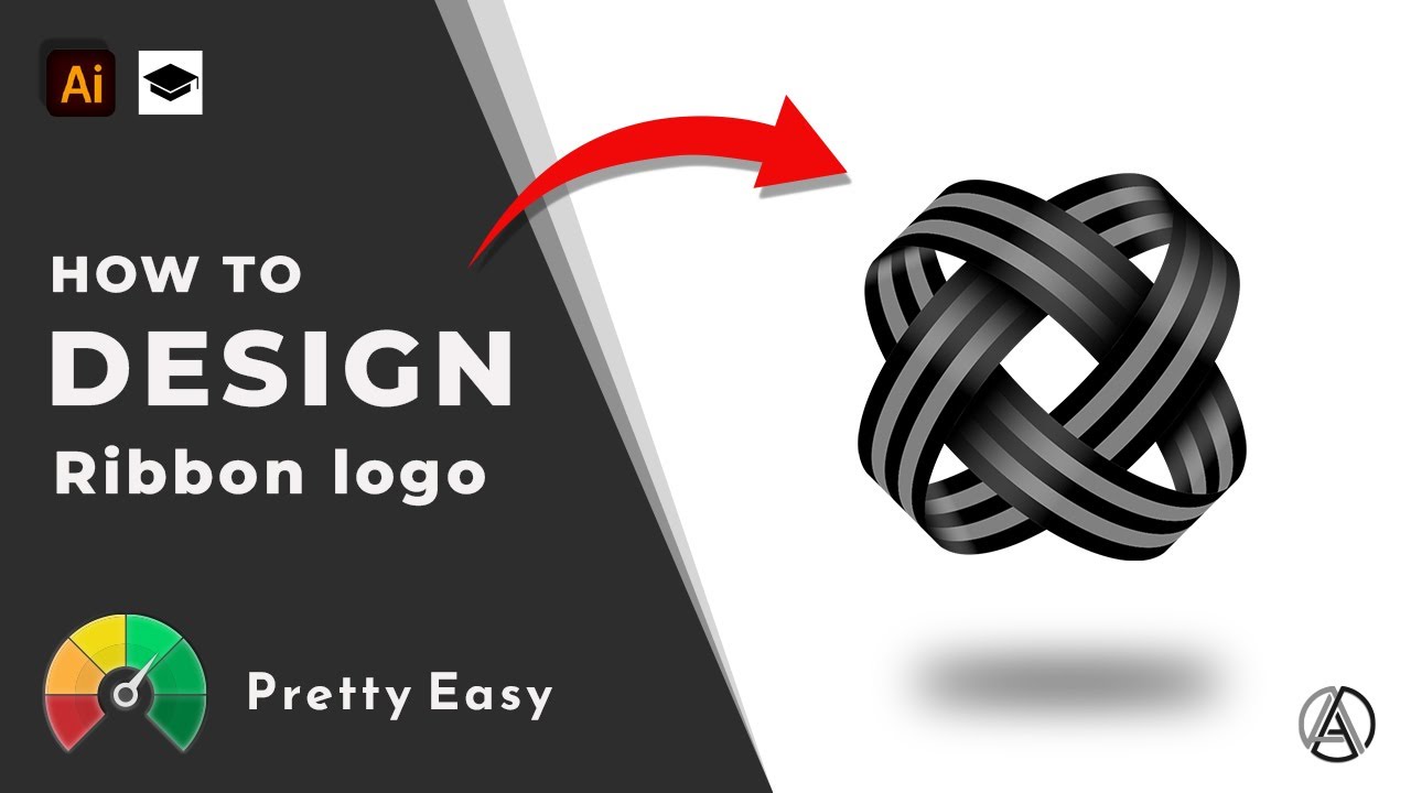 3D RIBBON DESIGN TUTORIAL IN ADOBE ILLUSTRATOR - YouTube