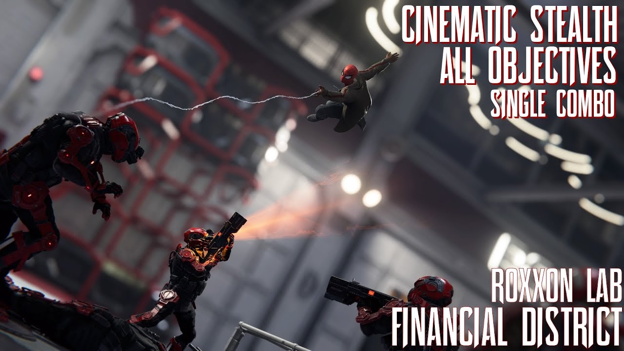 Miles Morales (PS5) - Roxxon Lab (Financial District) ᛃᛃ Cinematic ...