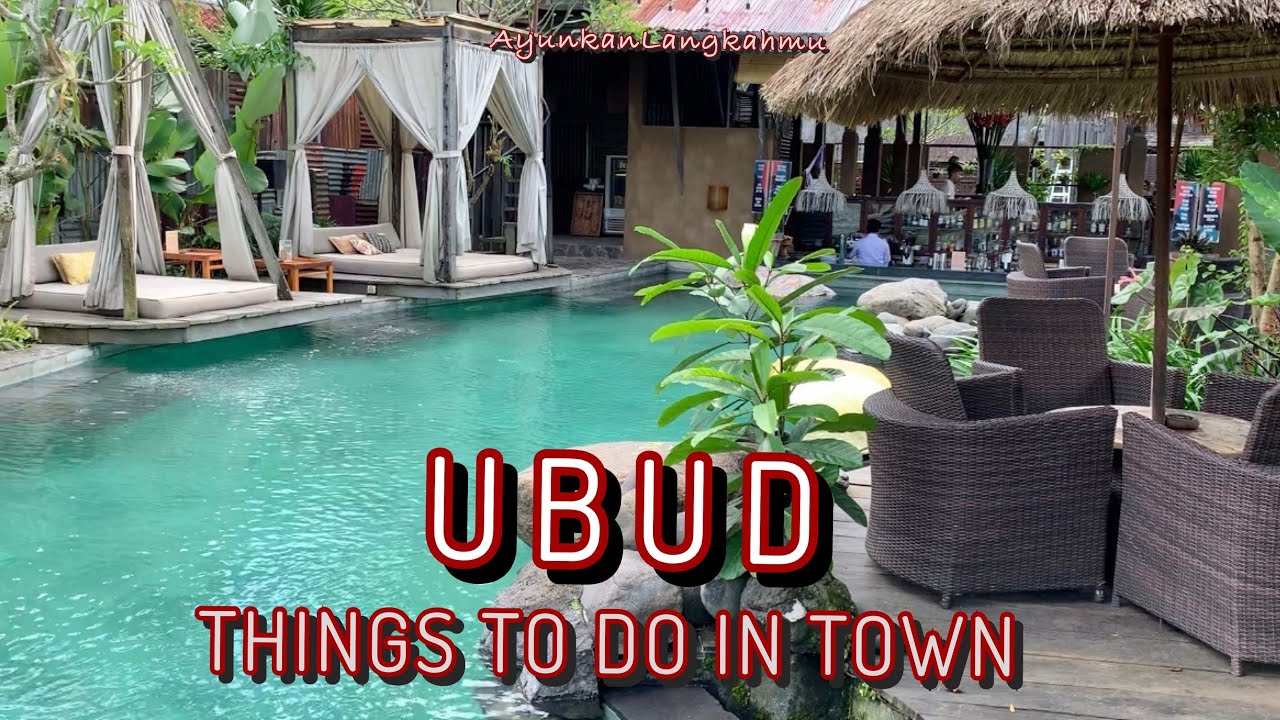 Tempat Wisata di tengah kota Ubud Bali | Folk Pool & Gardens | Pura ...