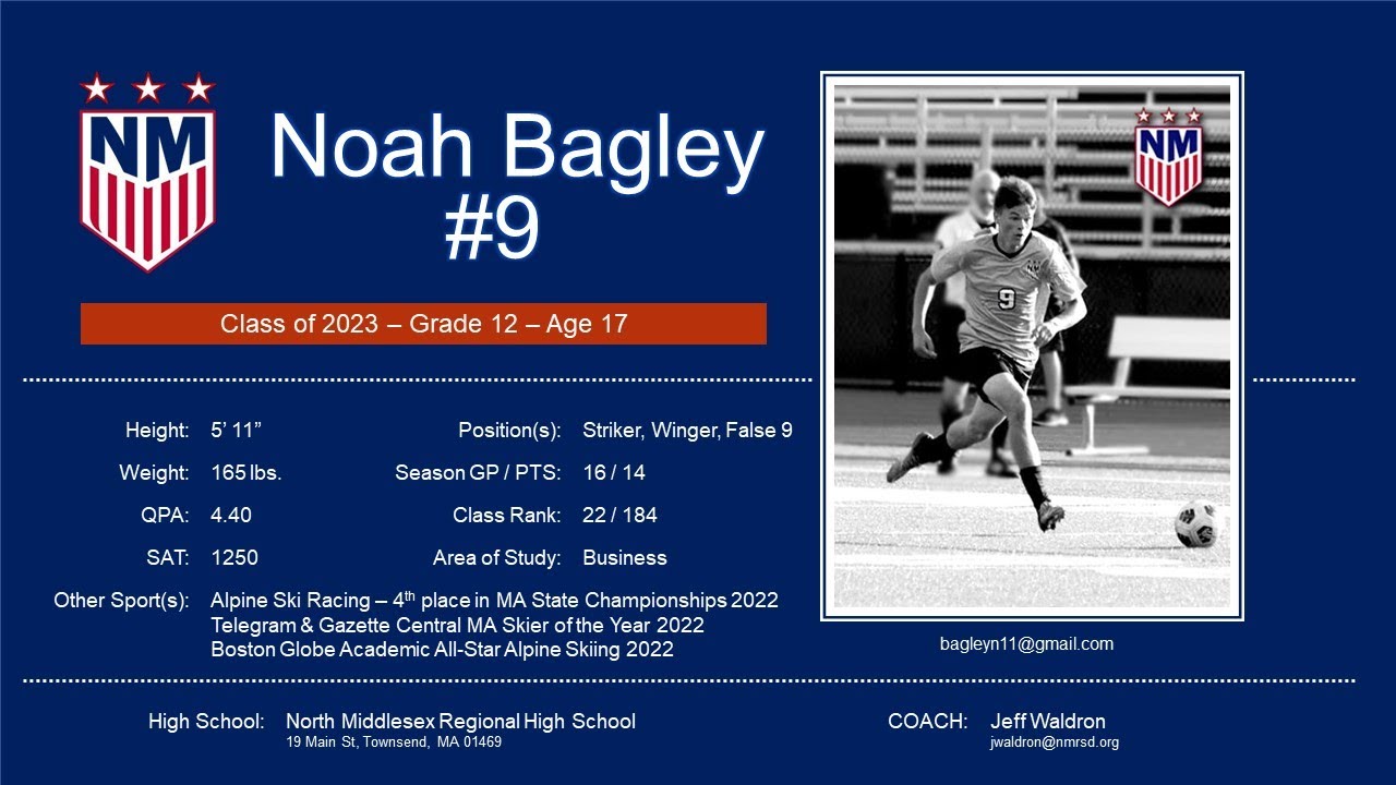 Updated Highlights 2022 Soccer Season - Noah Bagley - YouTube
