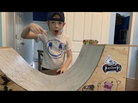 We Built a Tech Deck Half Pipe / It's Amazing - YouTube