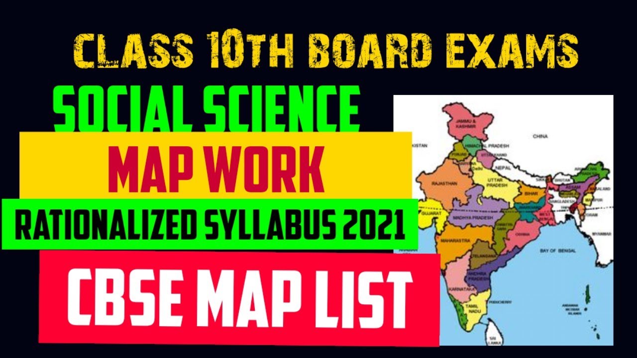 CBSE class 10th map work social science 2021 board exam/History map ...