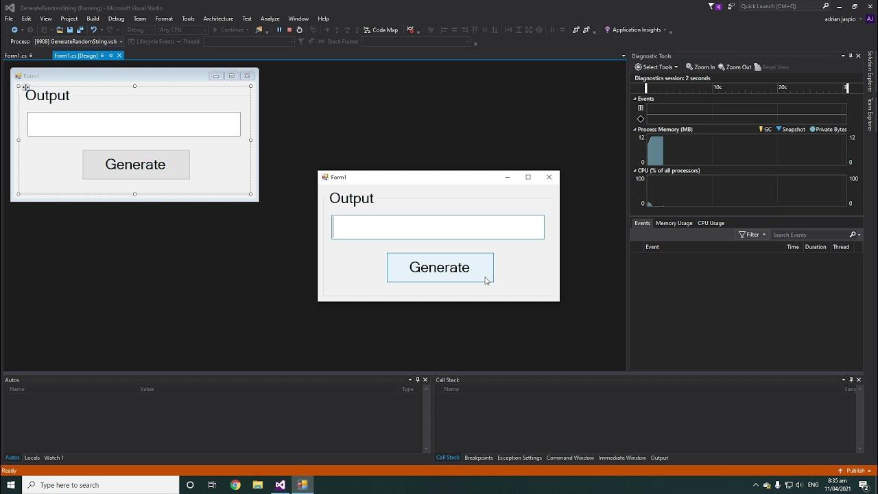 C# Generate Random String - YouTube