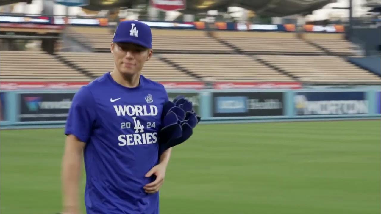 Shohei Ohtani and Los Angeles Dodgers workout on eve of MLB World Series｜大谷 翔平 - YouTube