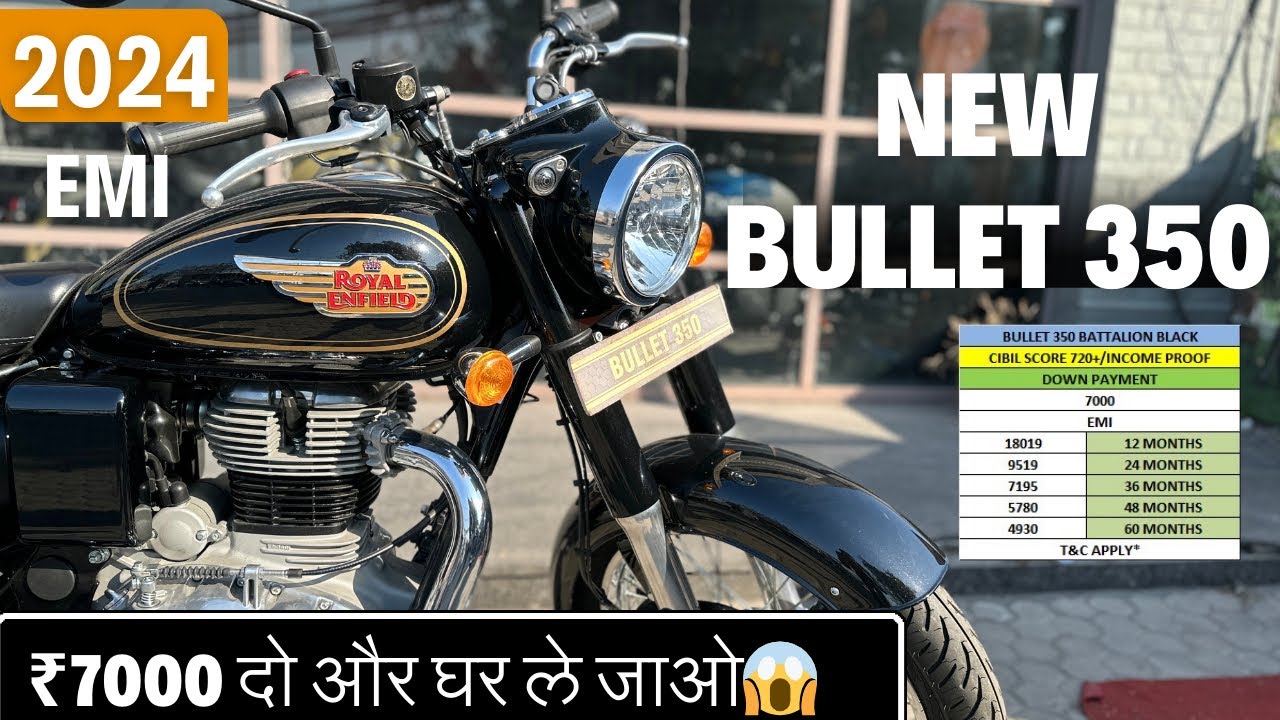 New Bullet 350 Battalion Black Review & EMI Offer | अब ₹7000 में घर ले ...