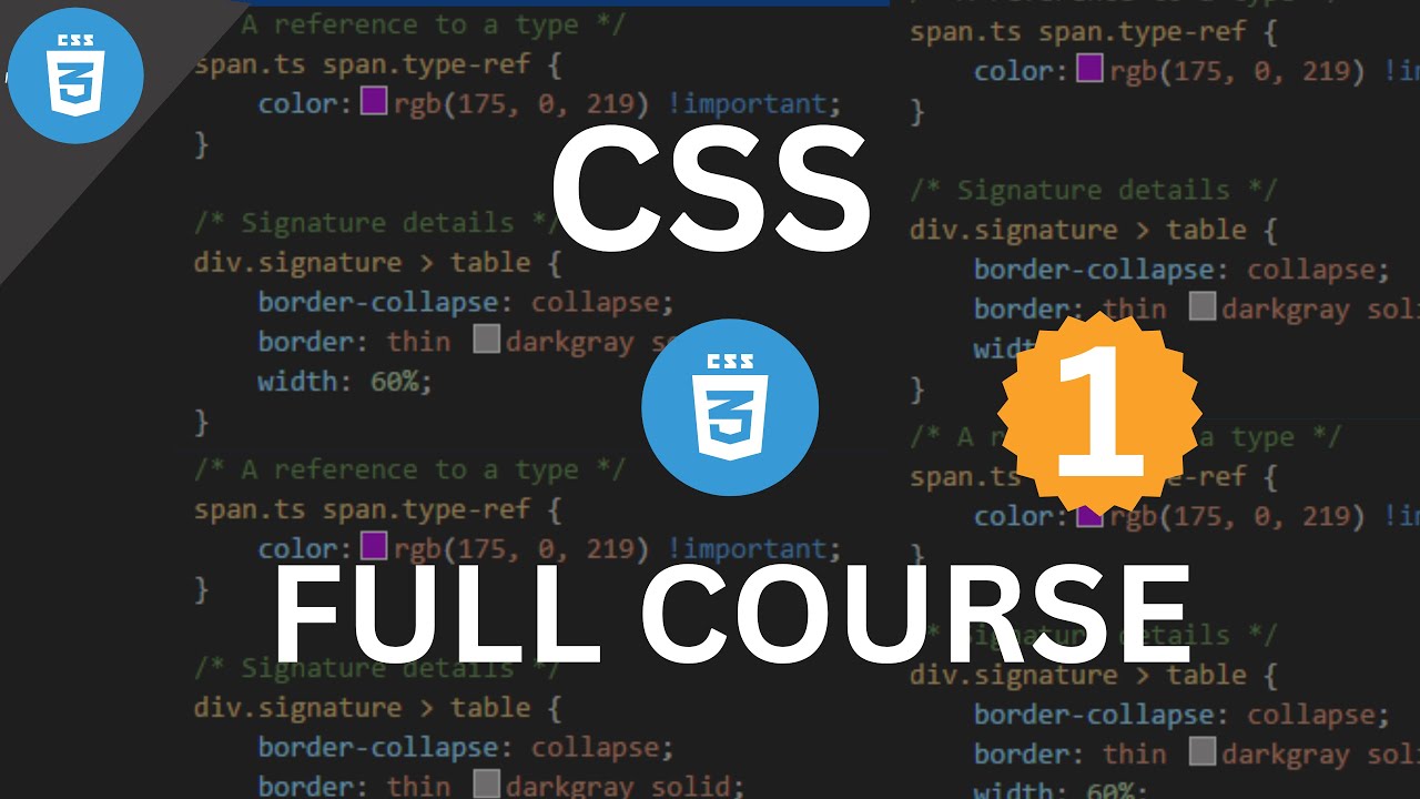 CSS Full Course for Beginners | Episode 1: Introduction to CSS - YouTube