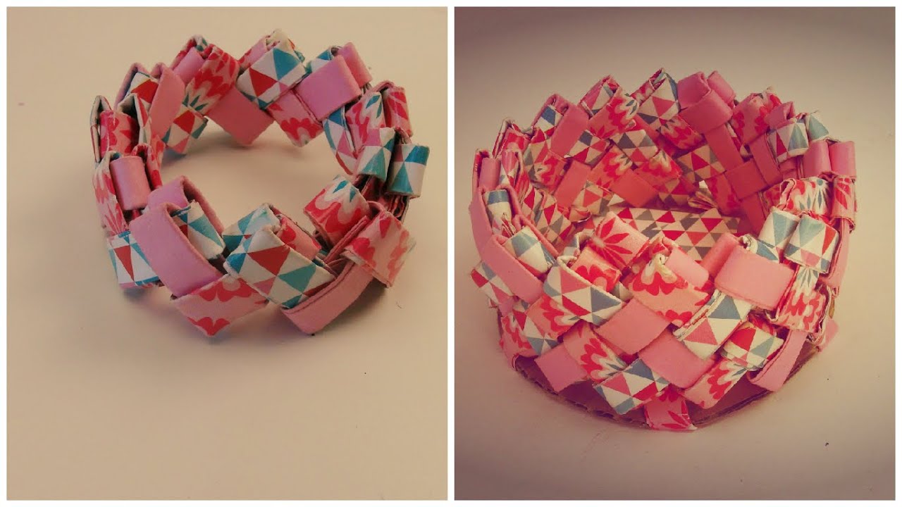 DIY Origami Falt Behälter + Armband mit selber Falttechnik / Bastel DIY ...