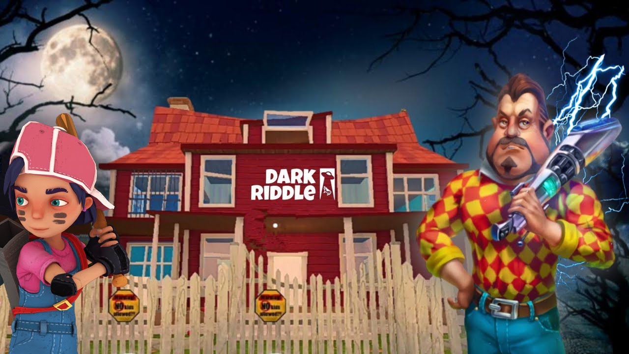 I FOUND MY DANGEROUS'S NEIGHBOR'S SECRET LAB!!! DARK RIDDLE HORROR ...