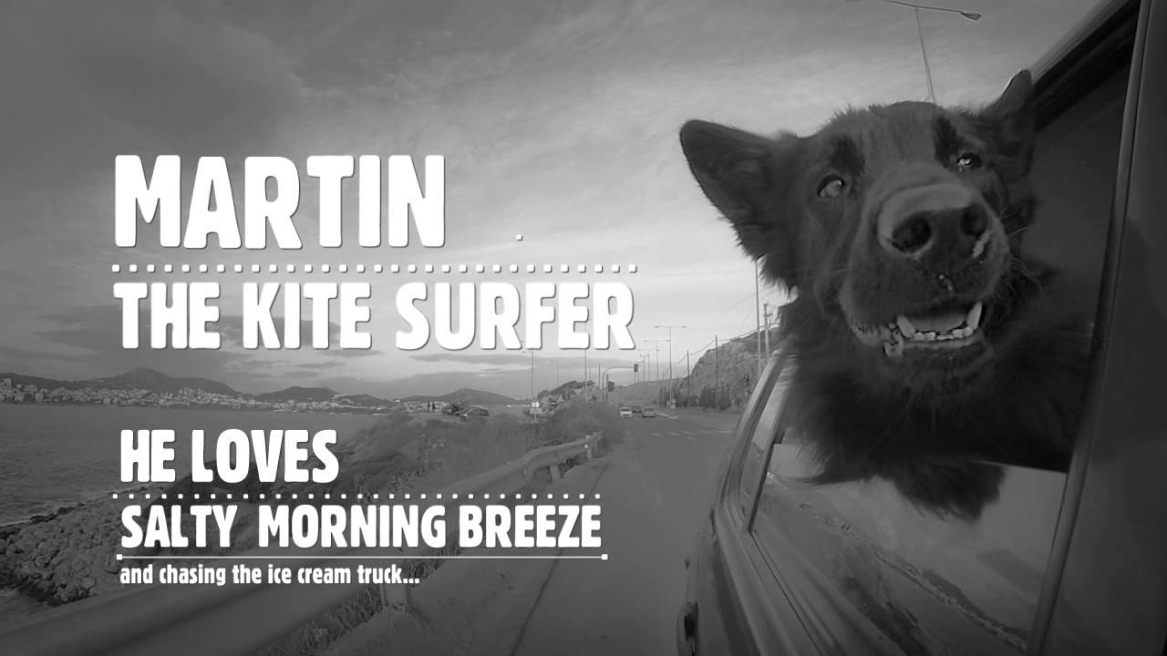 Martin the Kite Surfer BW version - YouTube