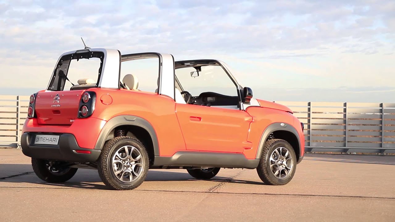 Citroën e-Méhari : la nouvelle Méhari 2015 en vidéo - L'argus - YouTube
