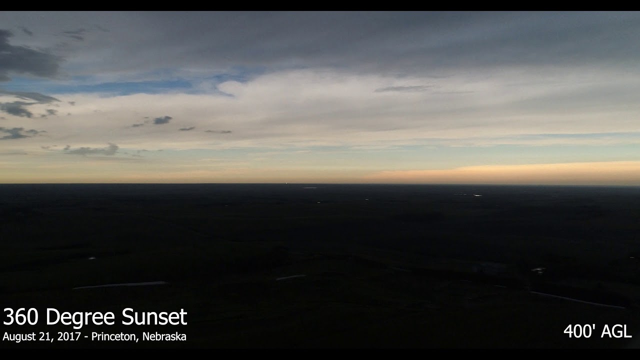 Eclipse 2017 360 Degree Sunset - YouTube