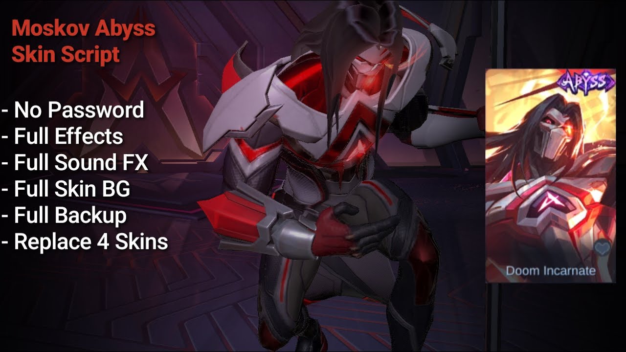 Moskov Abyss Skin Script Replace 4 Skins | No Password | | Shogun - YouTube