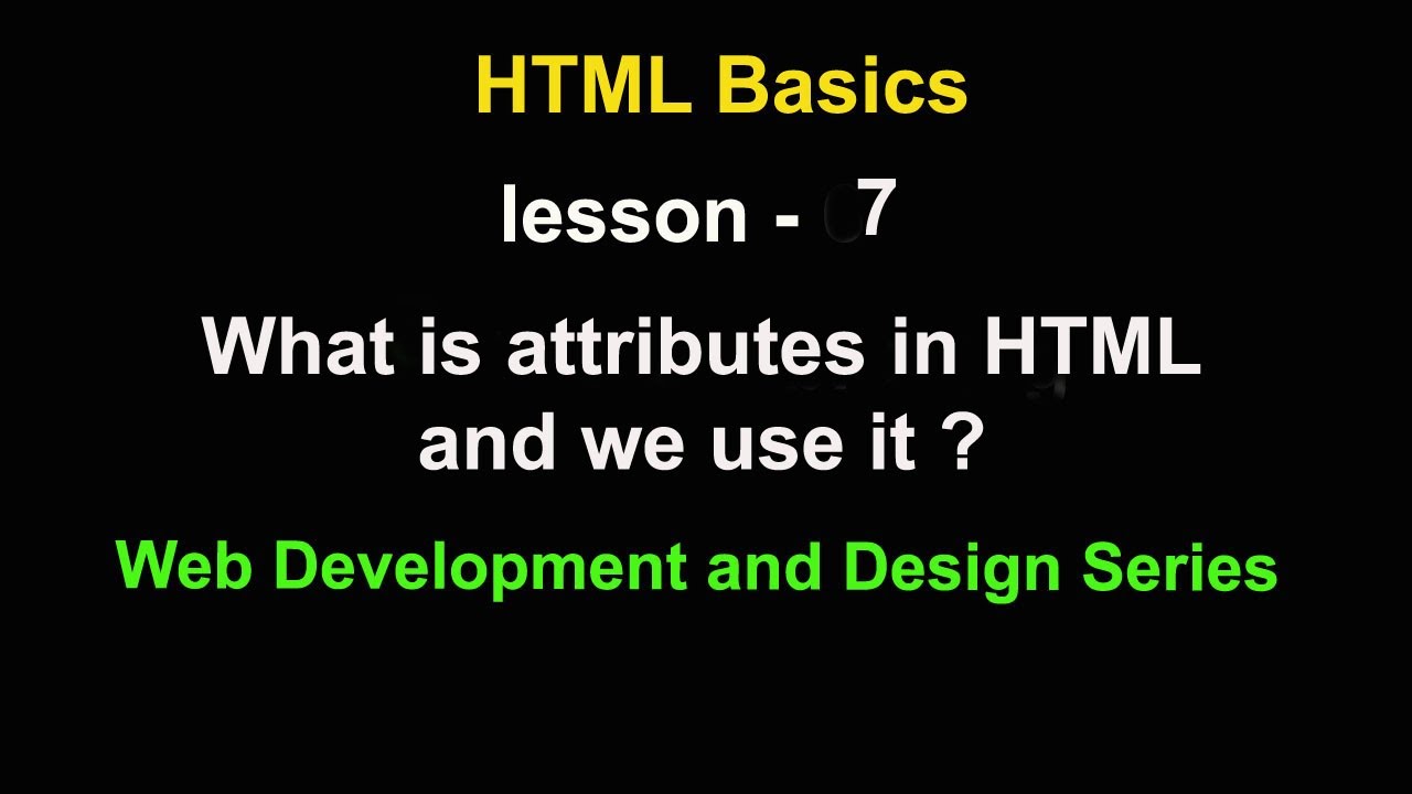 What Is Attributes In Html And How To Use Attributes In Hindi Urdo What Is Attributes In Html And How To Use Attributes In Hindi Urdo