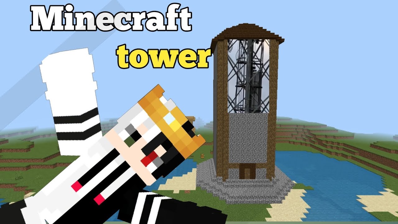 Minecraft easy tower tutorial 🤑 part 2 - YouTube