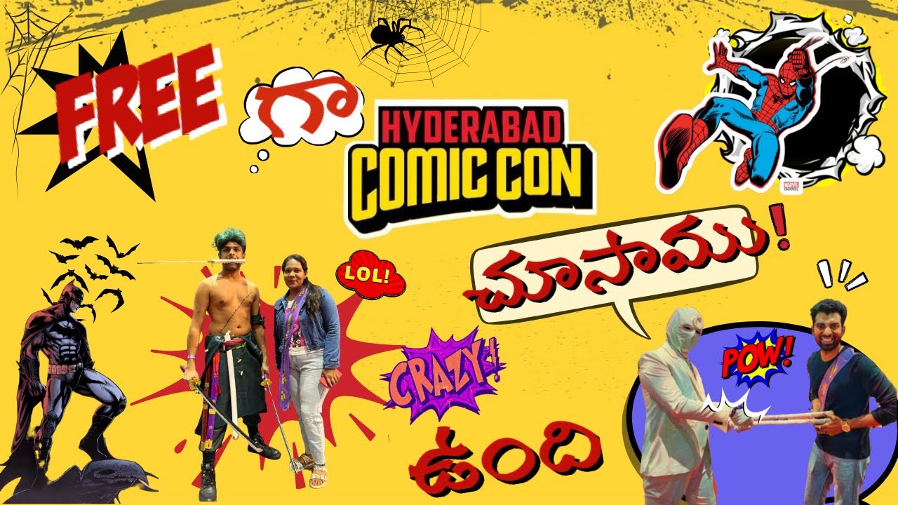 COMIC CON HYDERABAD 2024 || COIMC CON INDIA #viralvideo #comiccon # ...