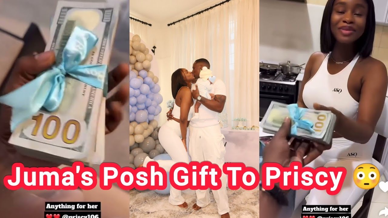 Juma Jux surprises Priscy with a huge Posh Gift/ Priscy Reacts in a ...