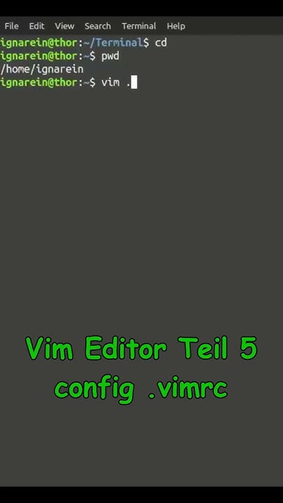 Vim 5 config - vimrc 1 #mibalinuxtech #mibamathematik - YouTube