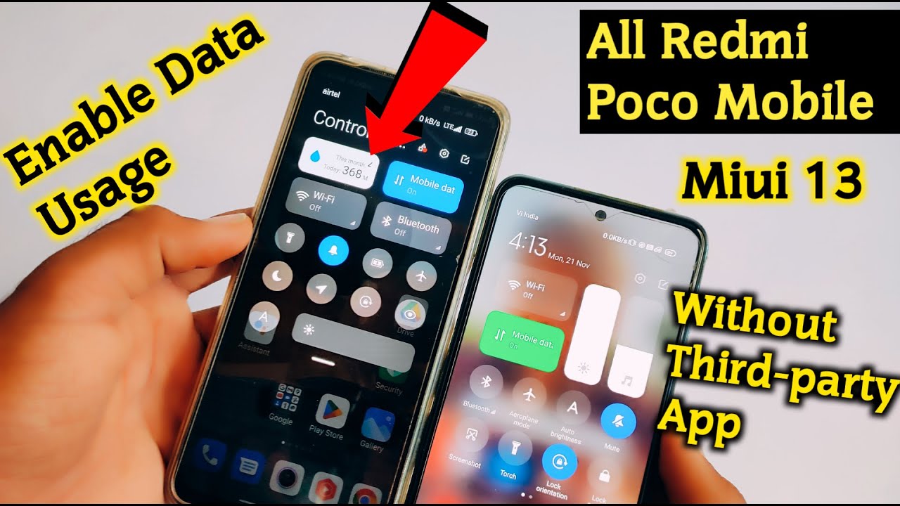 Enable Daily Data Usage In Miui 13 All Redmi Poco Mobile Enable Data