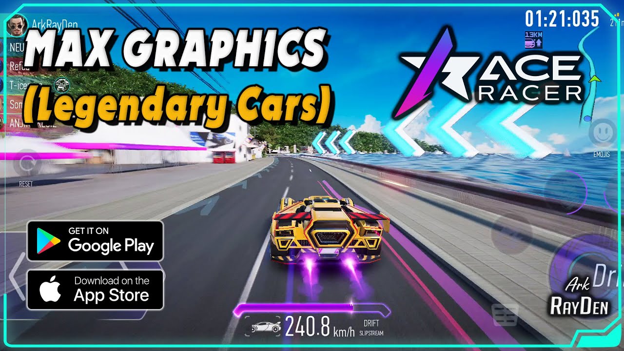 Ace Racer Ultra Graphics Gameplay (Android / iOS) 1440p 60FPS ...