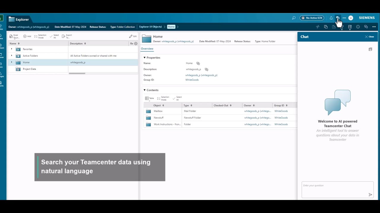 Easy Plan AI Chat - Teamcenter Manufacturing - YouTube