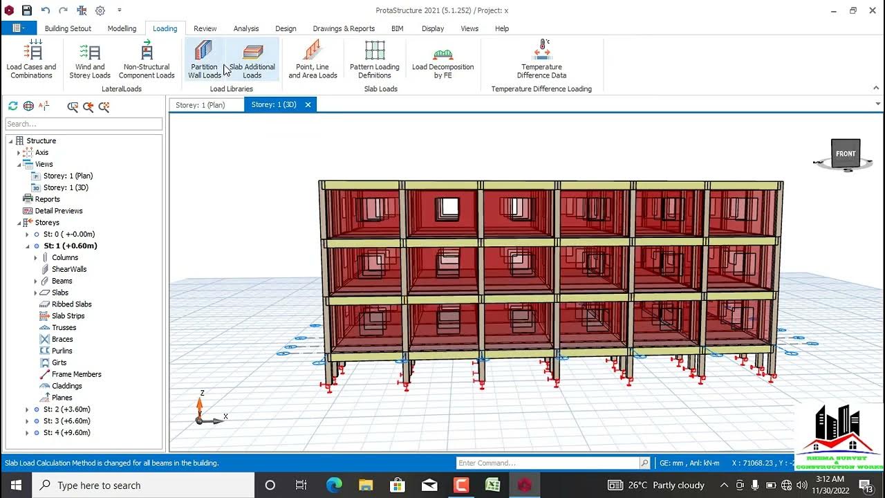 Load Decomposition by FE in Prota Structure 2021. - YouTube