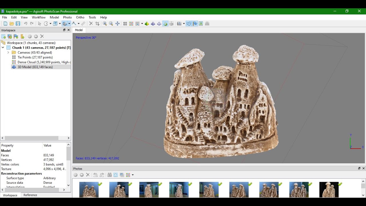 Agisoft Photoscan ile 3 Boyutlu Modelleme / 3D Modeling with Agisoft ...