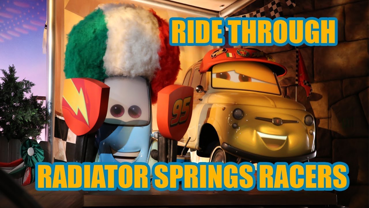 Radiator Springs Racers Full Ride 4k - California Adventure - Anaheim ...