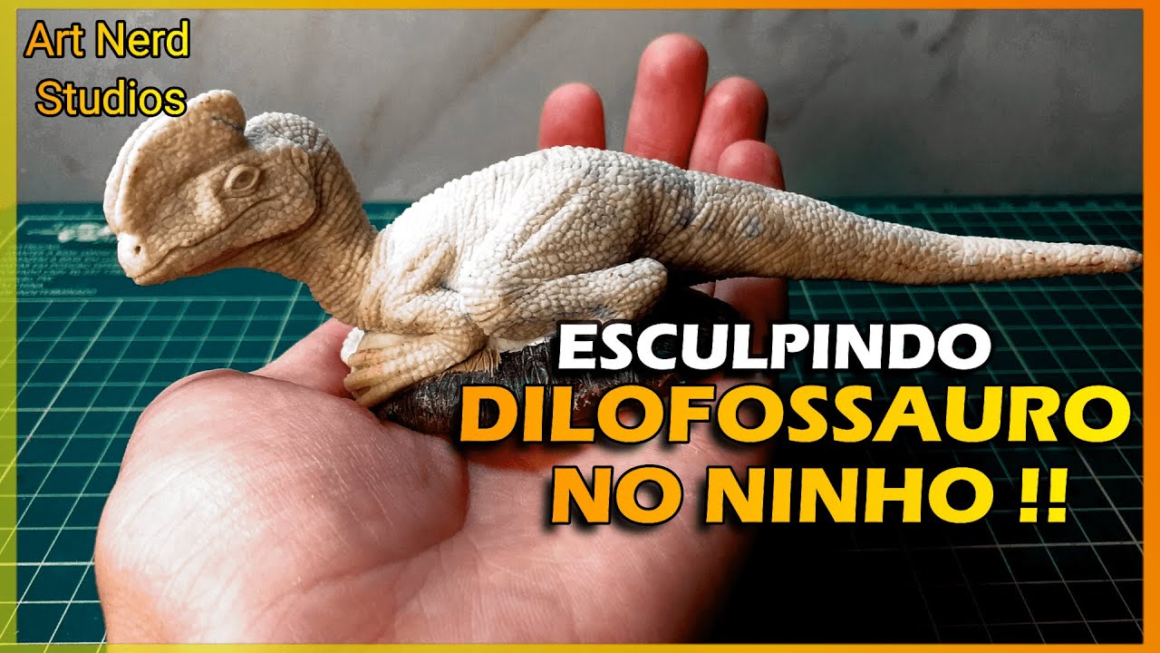 Esculpindo um Dilofossauro no Ninho! polymer clay (Sculpting Dilophosaur) Art Nerd Studios - YouTube