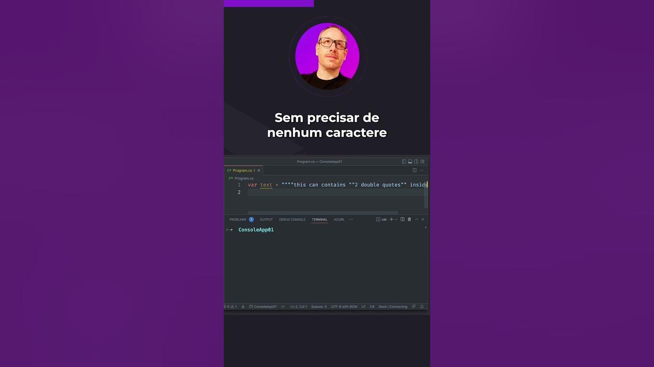 Raw String Literal Dev Developer Programming Programação Programador Tech Csharp Dotnet 1287
