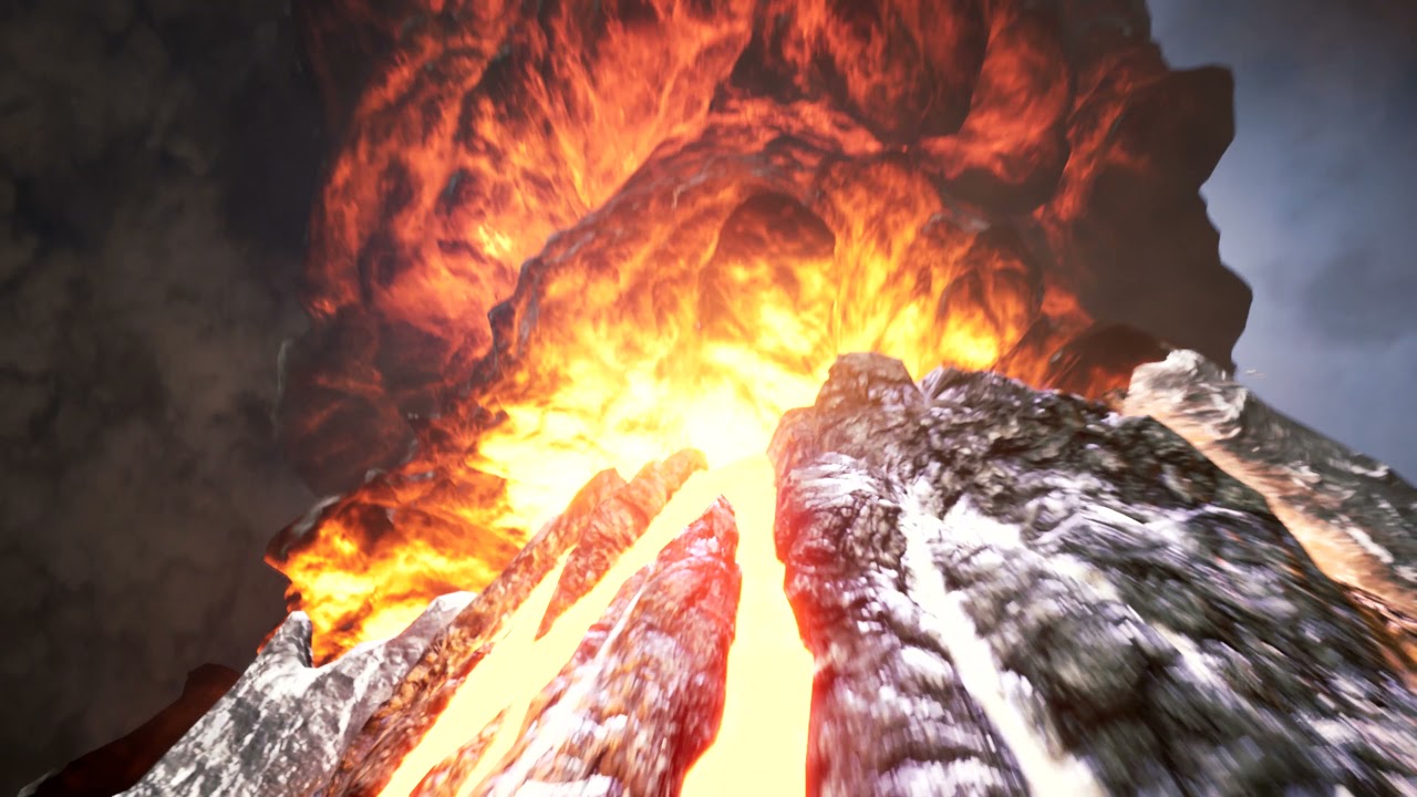 Volcano Test UE5 - YouTube