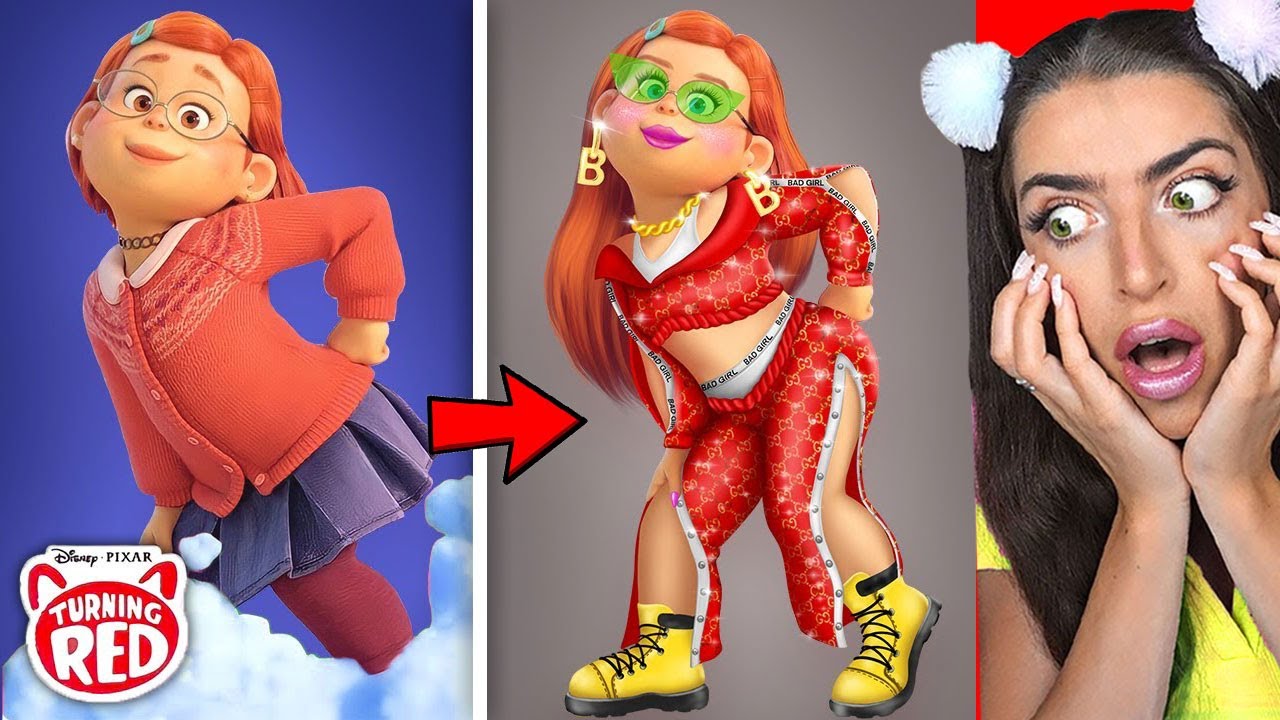 TURNING RED Characters GLOW UP into RICH KIDS! (AMAZING TRANSFORMATIONS ...